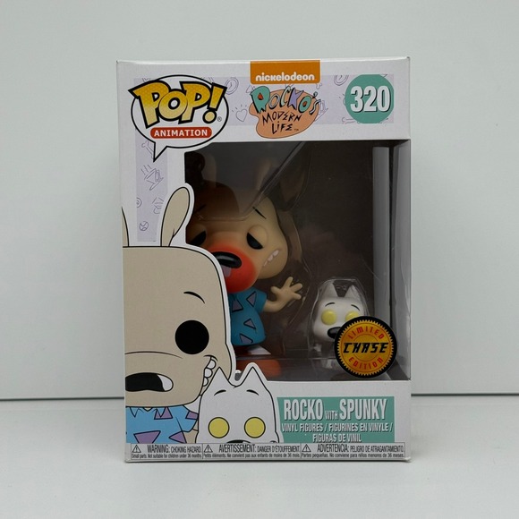 Funko | Toys | Funko Pop 32 Rocko With Spunky Chase Rockos Modern Life ...
